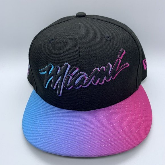 New Era | Accessories | Miami Heat 9fifty New Era Hat Snapback Cap ...